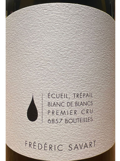 Frédéric Savart Extra Brut BdB Champagne Écueil Trépail NV - Woodland ...