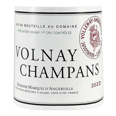 d'Angerville Volnay 1er cru Champans 2022 - Woodland Hills Wine Company