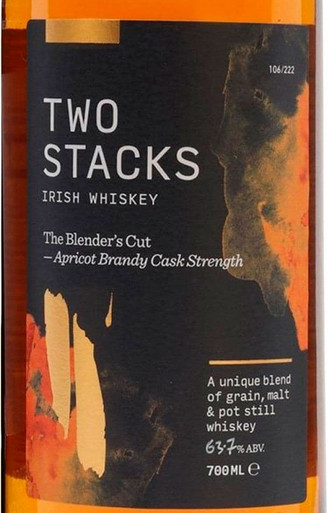 Two Stacks Apricot Brandy Cask Strength Irish Whiskey (127 proof ...