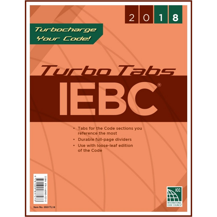 2018 IEBC Turbo Tabs - 9781609837266 | Contractor Resource