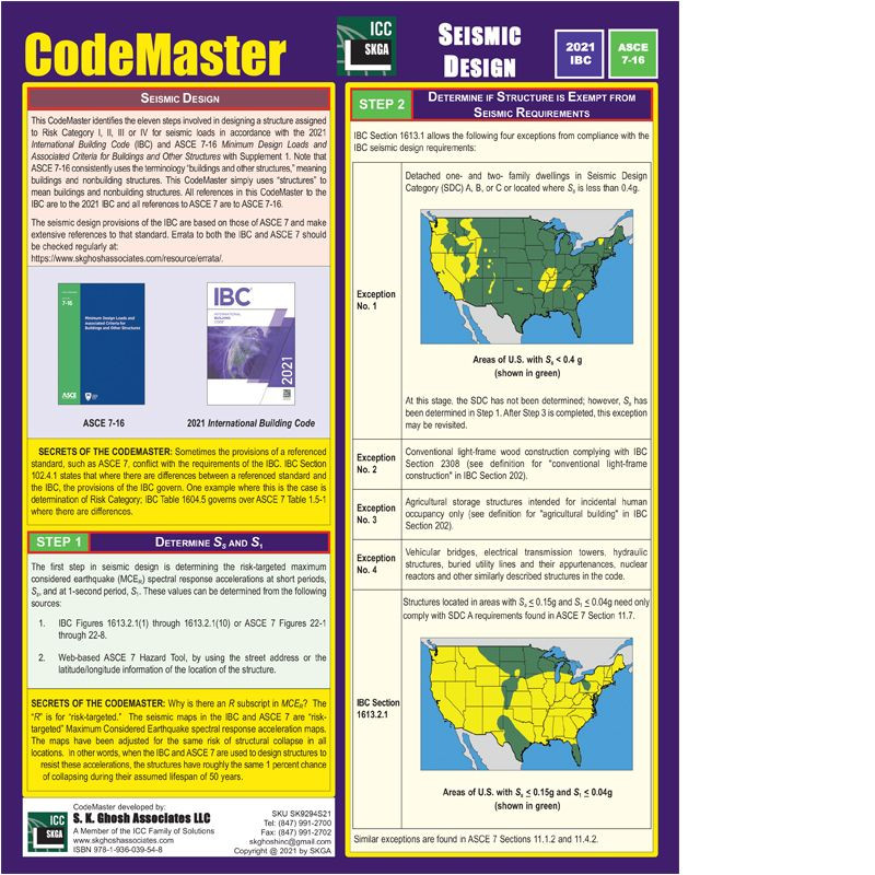 CodeMaster Seismic Design 2021 IBC ASCE 7-16 : 9781936039548 ...