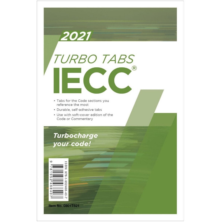2021 IECC Turbo Tabs - 9781952468407 | Contractor Resource