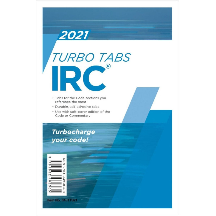 2021 IRC Turbo Tabs - 9781952468360 | Contractor Resource