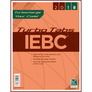 2018 IEBC Turbo Tabs Looseleaf - 9781609837273 | Contractor Resource