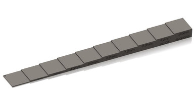 Thin 10-Step Block, Metric (1-10mm) - PH Tool