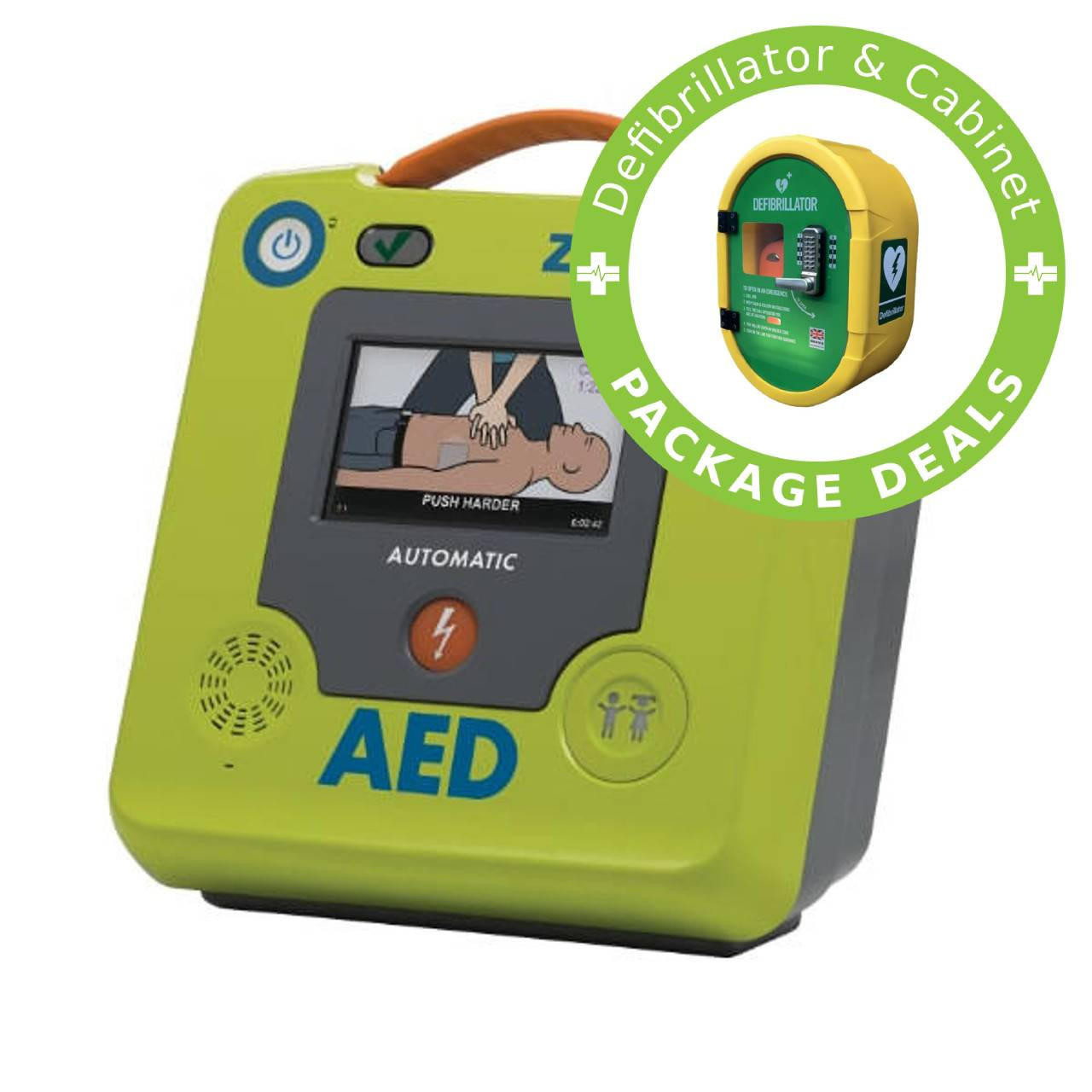 AED 3 Fully Automatic AED & Defibsafe2 Cabinet