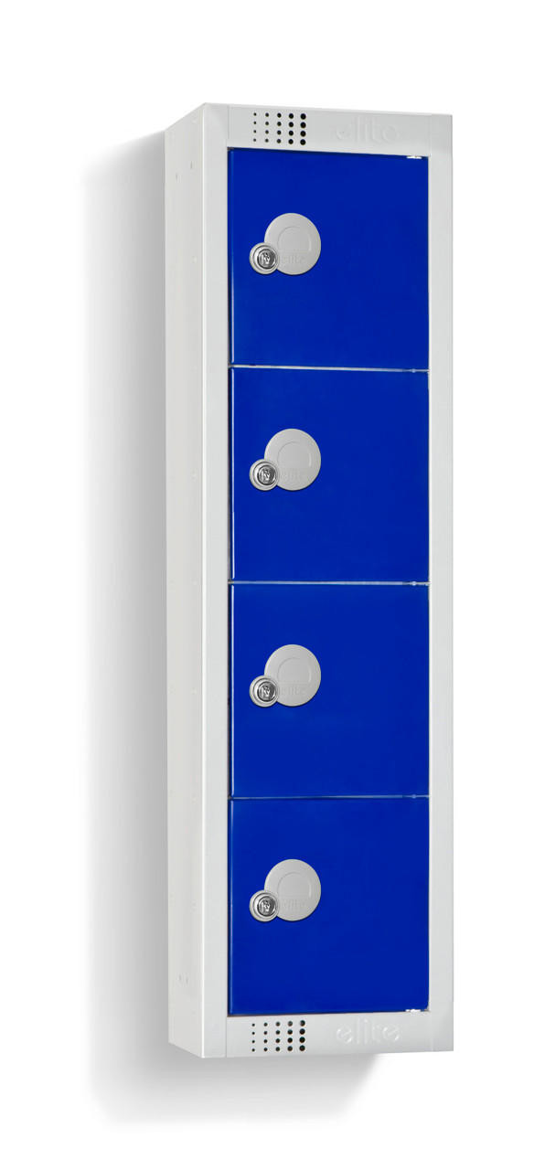 Four Door Personal Effects Locker (Wall Mountable) 920 x 250 x 160mm