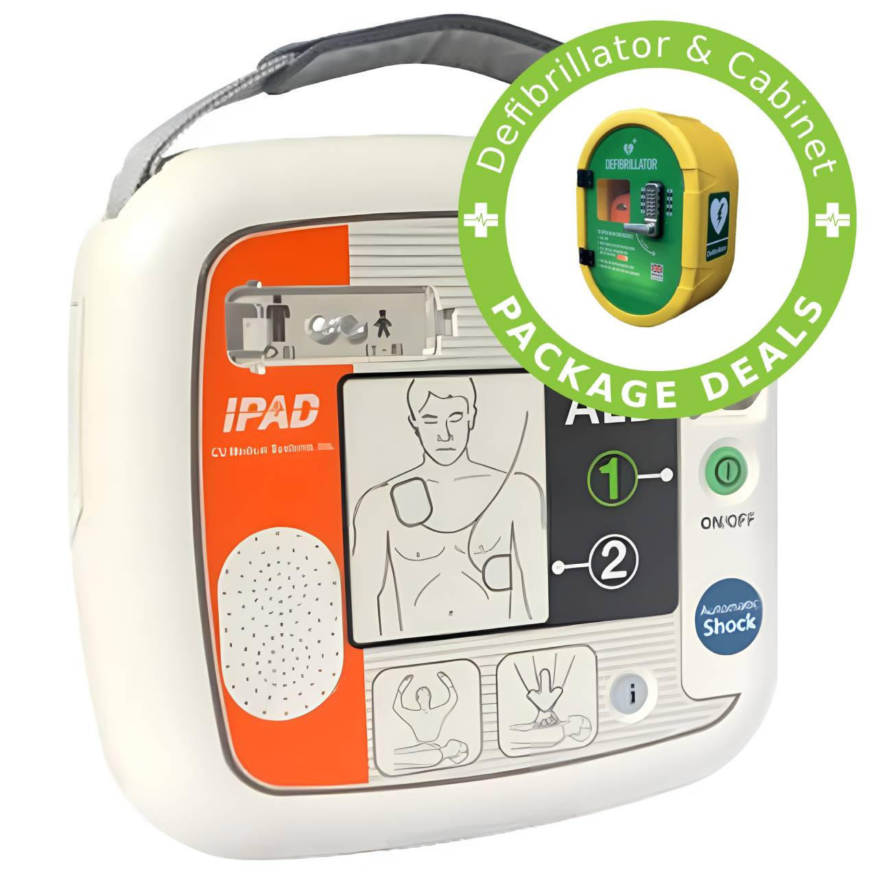 iPAD SP1 Fully Automatic Defibrillator & Defibsafe2 Cabinet