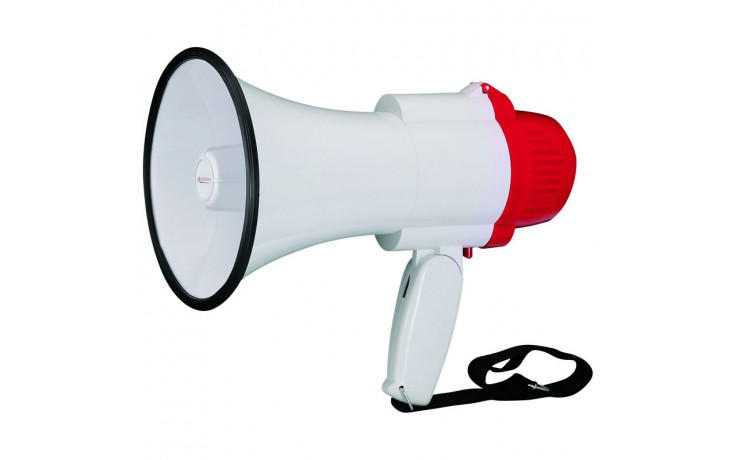 Mini megaphone with folding hand grip 10W | Megaphone or Loudspeaker