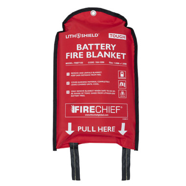 Firechief® LithShield™ Tough Battery Fire Blanket 1.55m × 1.55m