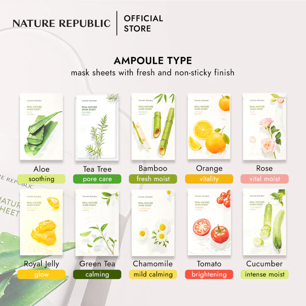 Nature Republic Real Nature Sheet Mask | KBeauty Australia