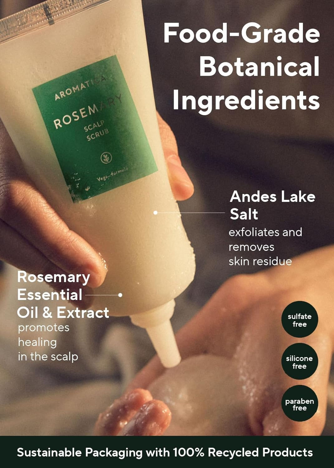 Aromatica Rosemary Scalp Scrub | KBeauty Australia