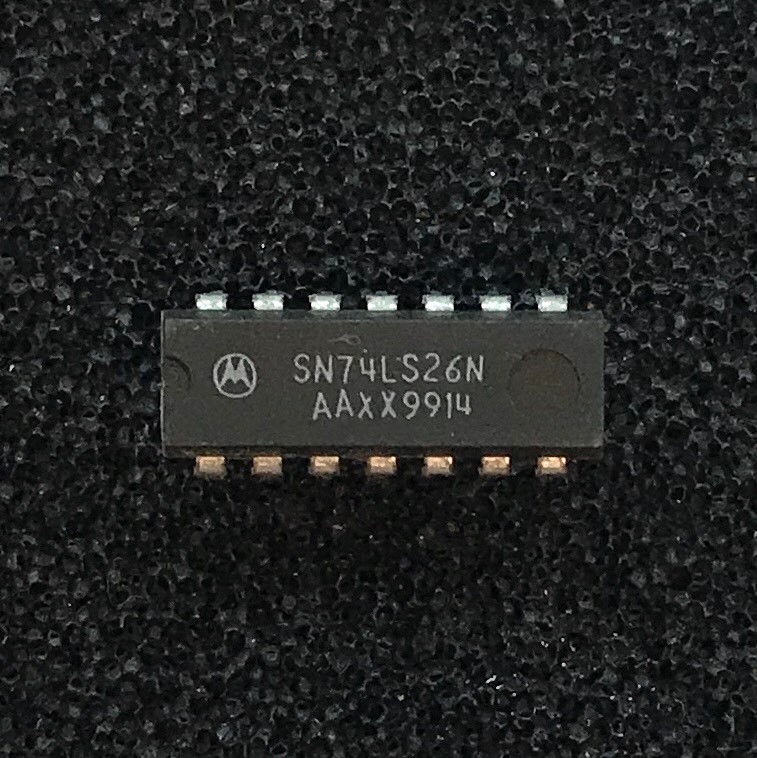(PKG of 5) SN74LS26N Quad 2-Input NAND Buffer / Gate, PDIP-14, Motorola - orchidsound electronics