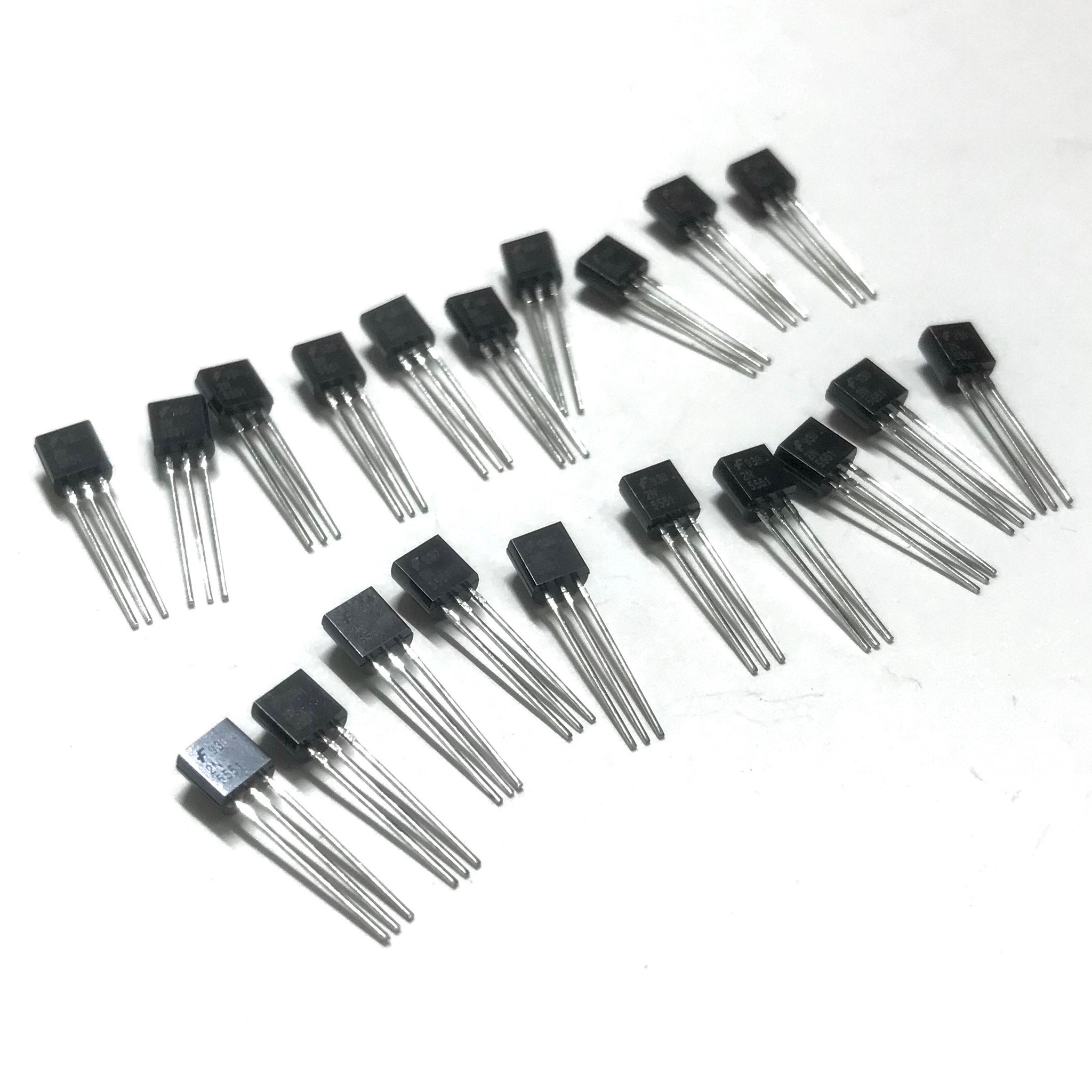 (PKG of 20) 2N5551 NPN General Purpose Amplifier Transistors, TO-92 ...