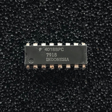 (PKG of 10) 4018BPC Presettable Divide By N Counter, CD4018, PDIP-16 ...