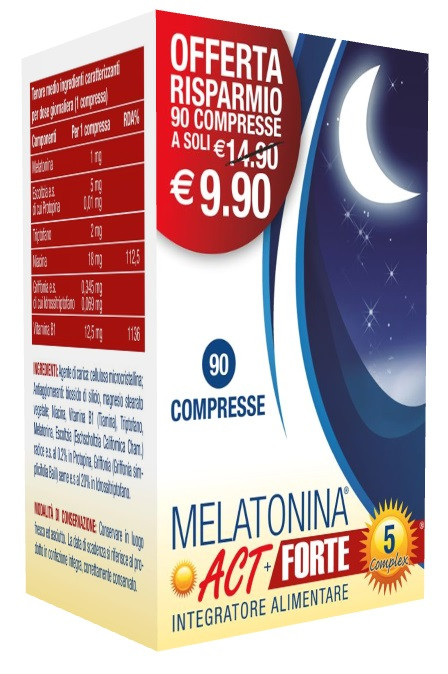 Act - Melatonina Forte 5 Complex e Valeriana 45 Mg Confezione 60 ...