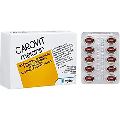 Meda Pharma - Carovit Melanin Confezione 20 Capsule - Farmacia ...