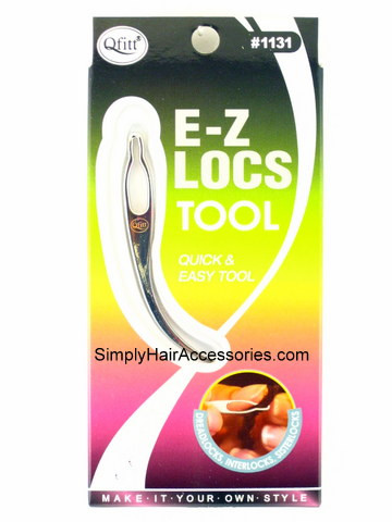 Qfitt E-Z Locs Tool For Dreadlocks, Interlocks & Sisterlocks - 1 Pc.