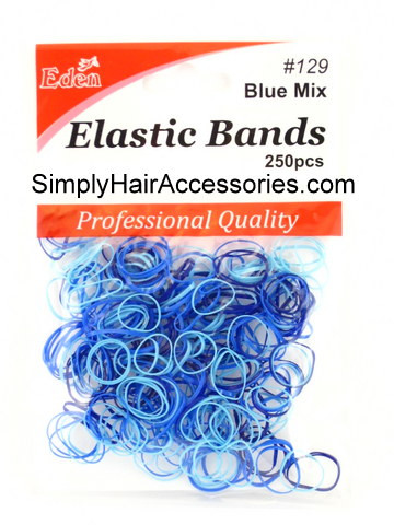Eden Assorted Polyband Hair Elastics - 250 Pcs.