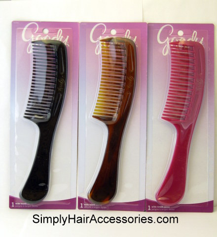 Eden Jumbo Detangling Rake Comb - Black