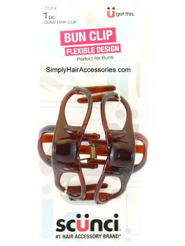 Scunci Tortoise Bun Claw Hair Clip - 1 Pc.