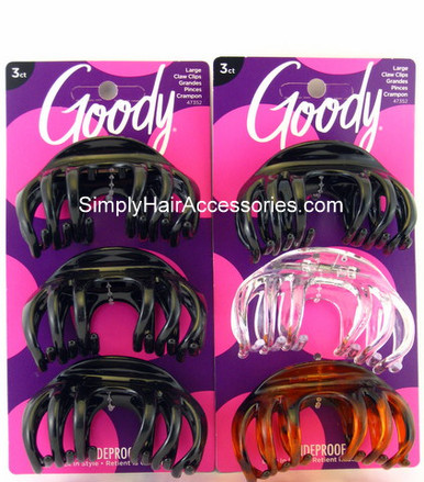 Goody Gillian Spindle Claw Hair Clips - 6 Pcs.