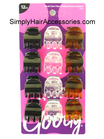 Goody Small Claw Hair Clips - 12 Pcs.