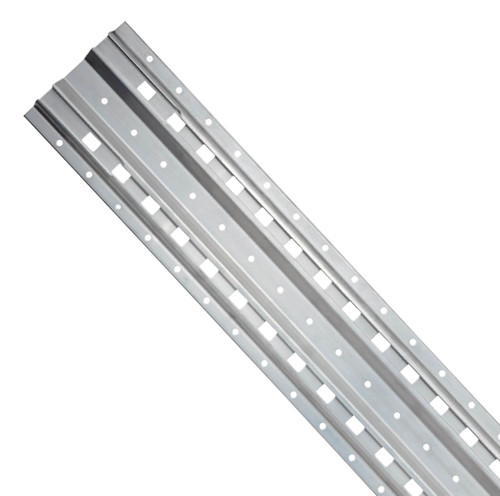 Riel aluminio para barra Kaptiva K2 con doble pestaña