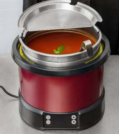 Réchaud à soupe à induction 10.4 L rouge