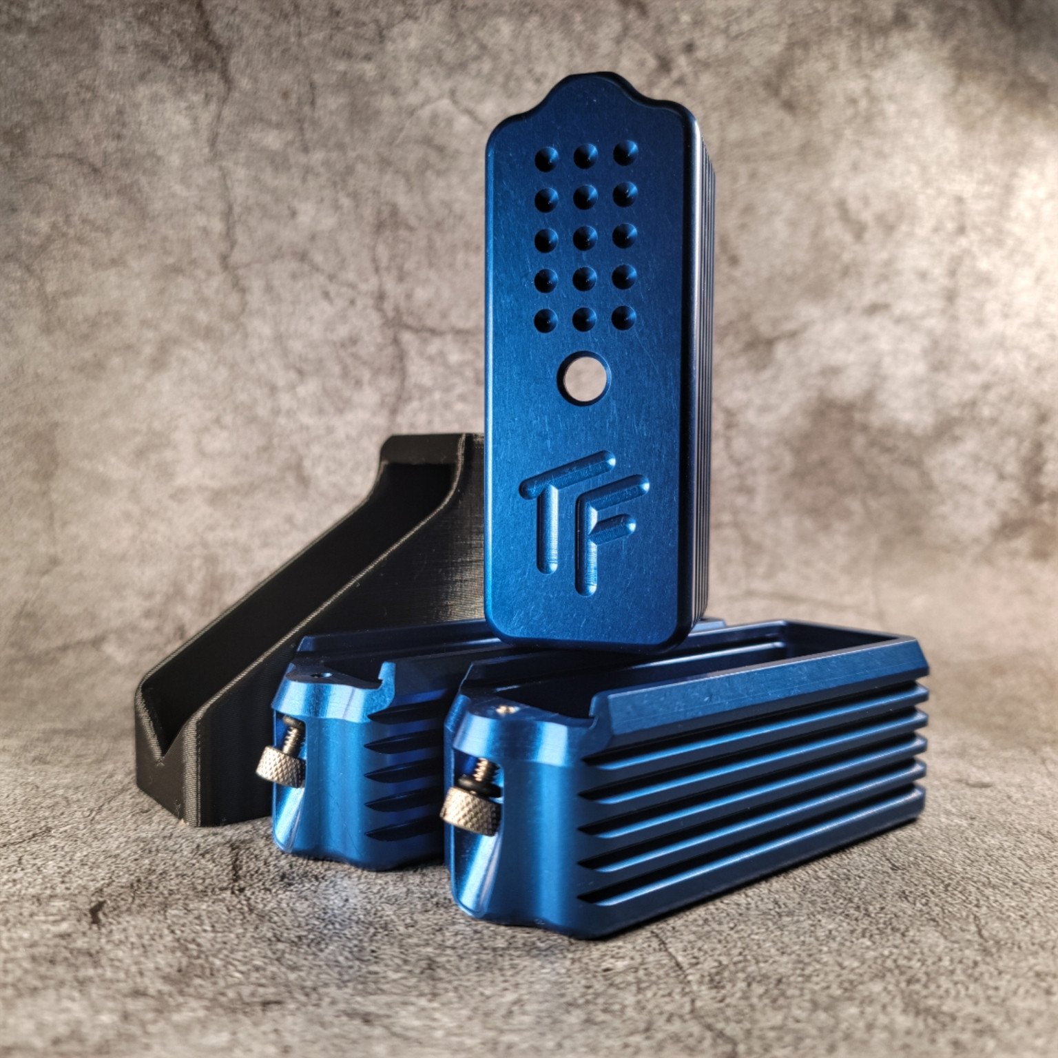 VR80 +3 Basepad and Load Kit - Alum - Blue - Taylorfreelance