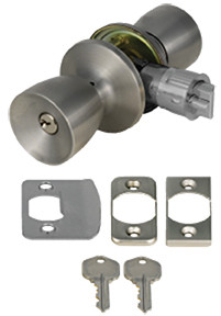 Mobile Home Entry Door Lockset, Exterior Door Knob Stainless Steel