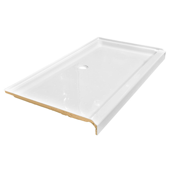 27"X54" Fiberglass Shower Kit Includes Shower Pan & Surround Wall Elite ...