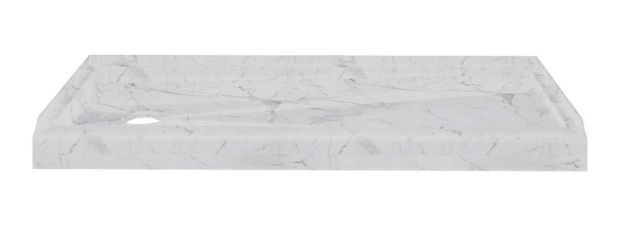 27"X54" Fiberglass Shower Kit Includes Shower Pan & Surround Wall Elite ...