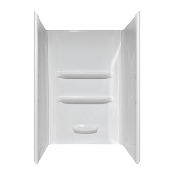 32" X 32" Fiberglass Shower Kit Includes Shower Pan and Wall Surround ...