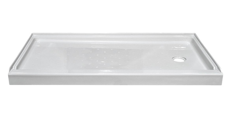 27"X54" Fiberglass Shower Kit Includes Shower Pan & Surround Wall Elite ...