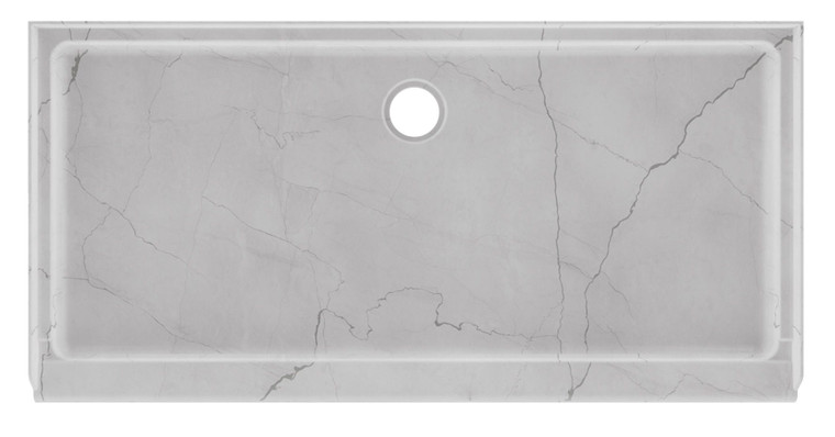 27"X54" Fiberglass Shower Kit Includes Shower Pan & Surround Wall Elite ...