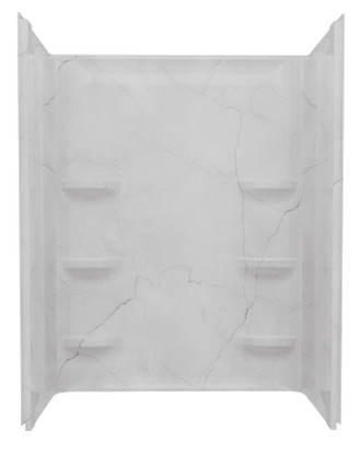 New Luna Gray Color! 27"X54"X69" Shower Surround Wall Elite - (Fits ...