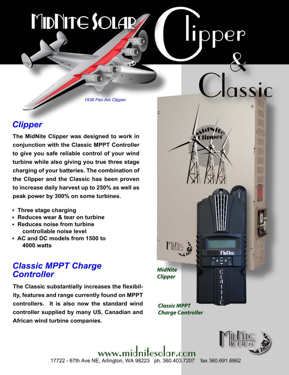 Stellavolta: MidNite Solar MNCLIP1.5KAC0.8 AC Clipper 1500 Watts