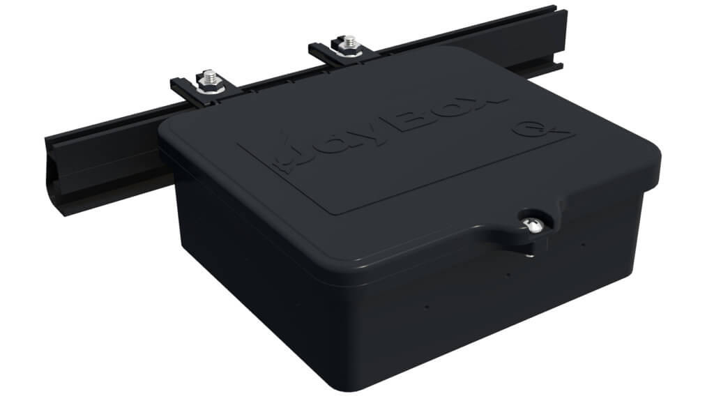 Stellavolta: IronRidge QM-JBX-RL02-B1 JayBox Rail-Mounted Junction Box