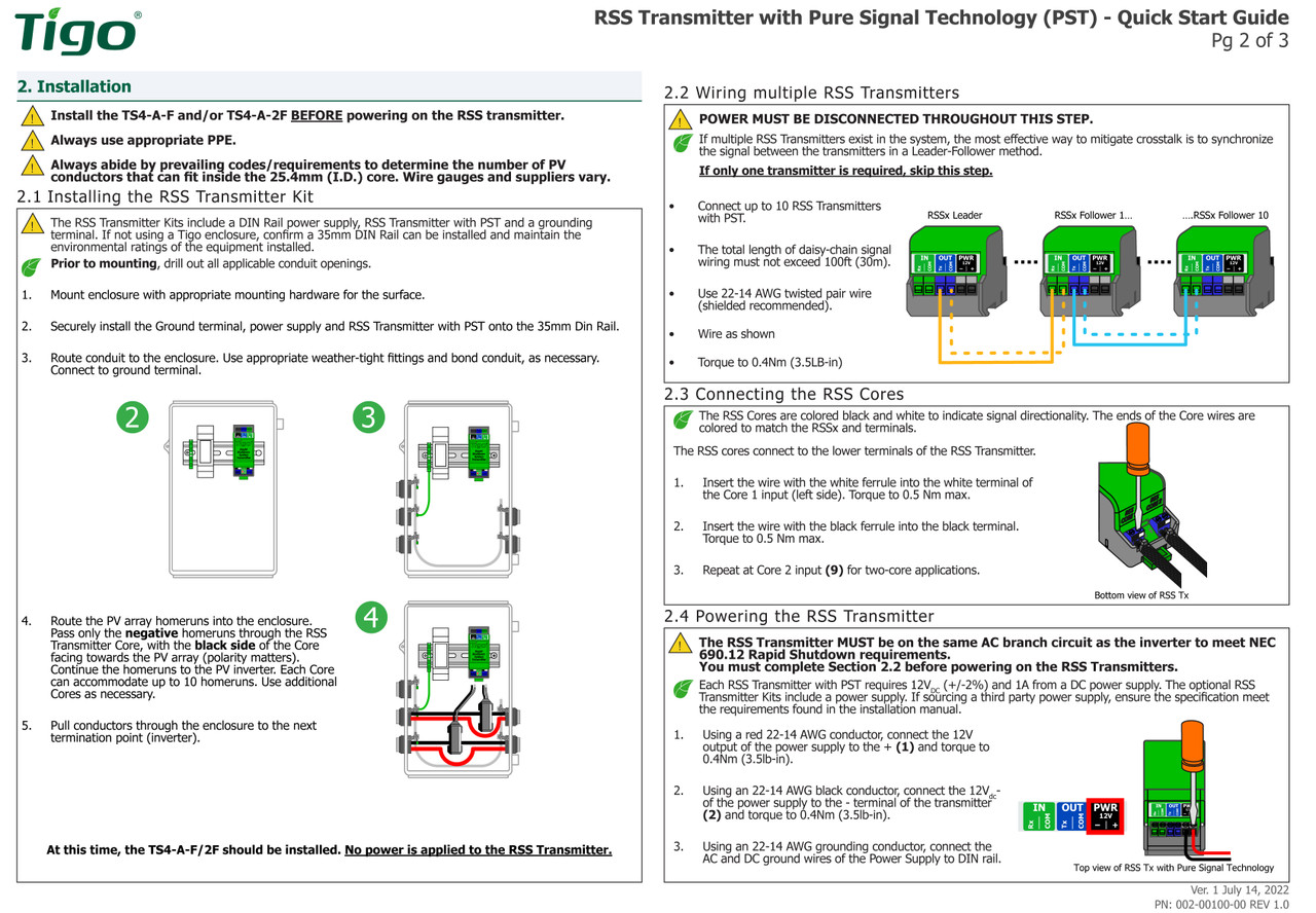 Stellavolta: Tigo 492-00000-52 RSS Transmitter Dual Core Outdoor Kit