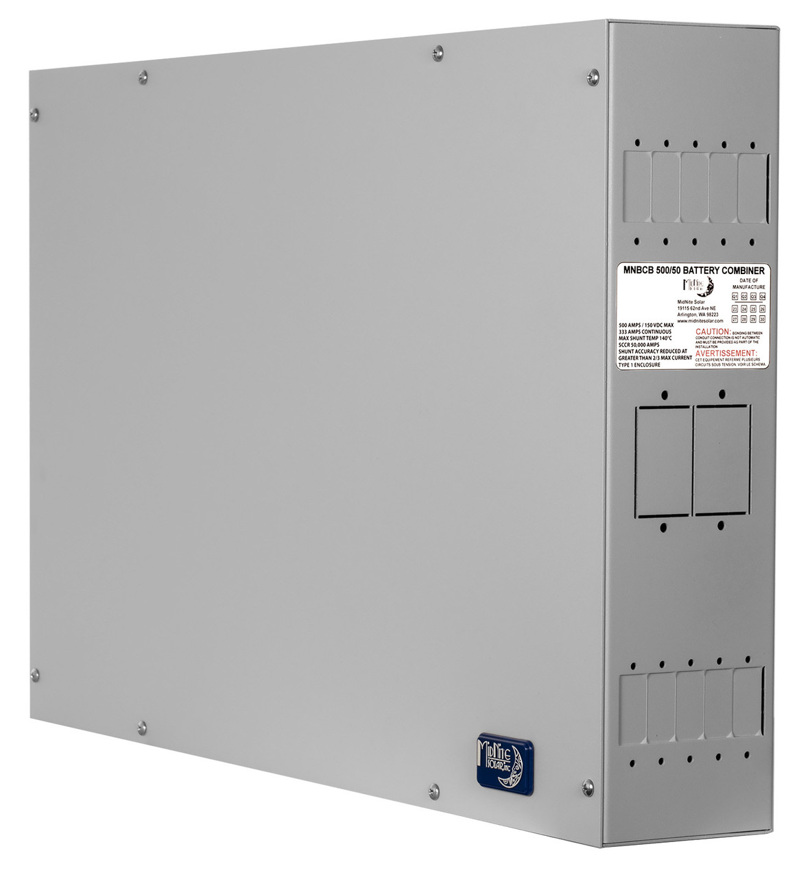 Stellavolta: MidNite Solar MNBCB 500/50 500A Battery Combiner Box