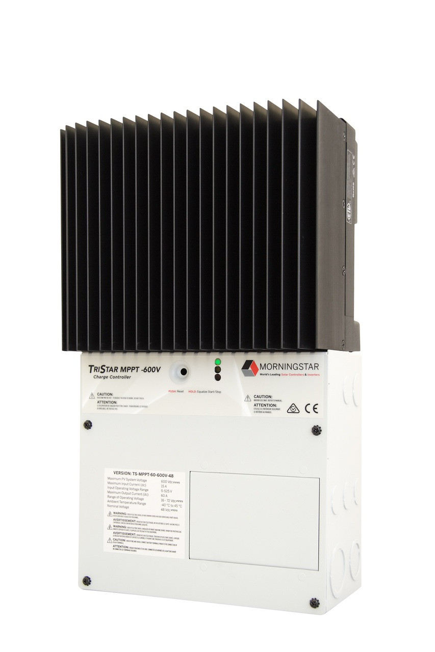 Stellavolta: Morningstar TS-MPPT-60-600V-48 TriStar MPPT 600VAC 48VDC