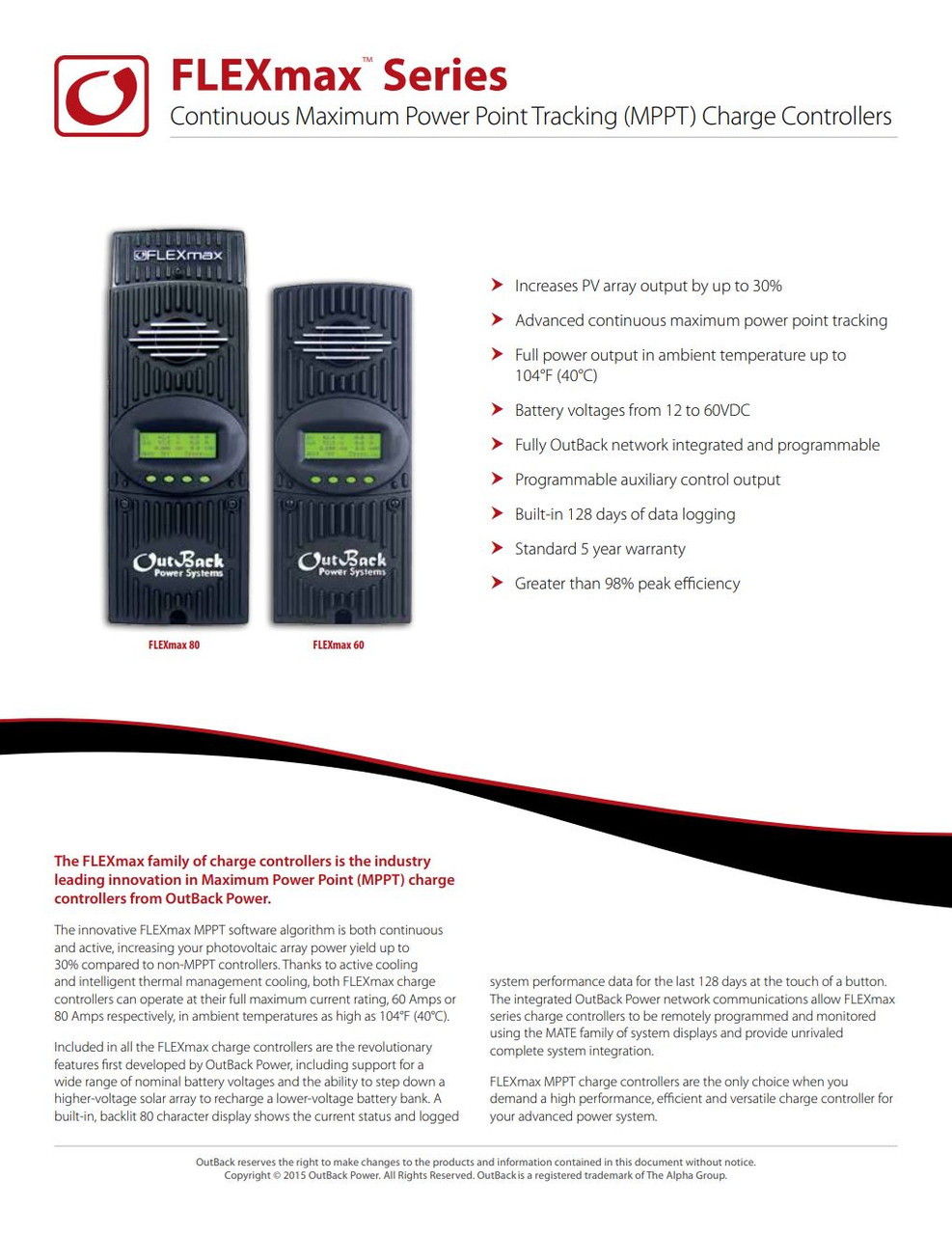 Stellavolta: OutBack Power FM60-150VDC FLEXMax 60 Charge Controller