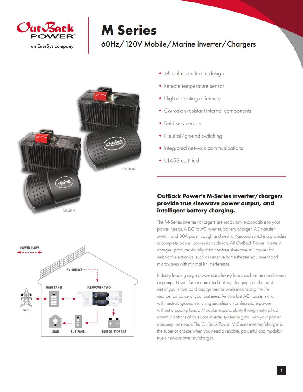 Stellavolta: OutBack Power FX3048MT Mobile/Marine Inverter/Charger