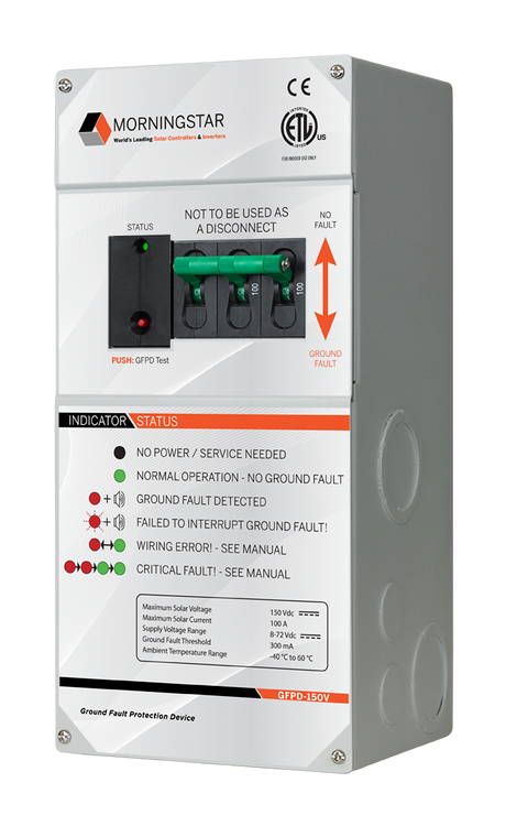 Stellavolta: Morningstar GFPD-150V Ground Fault Protection Device