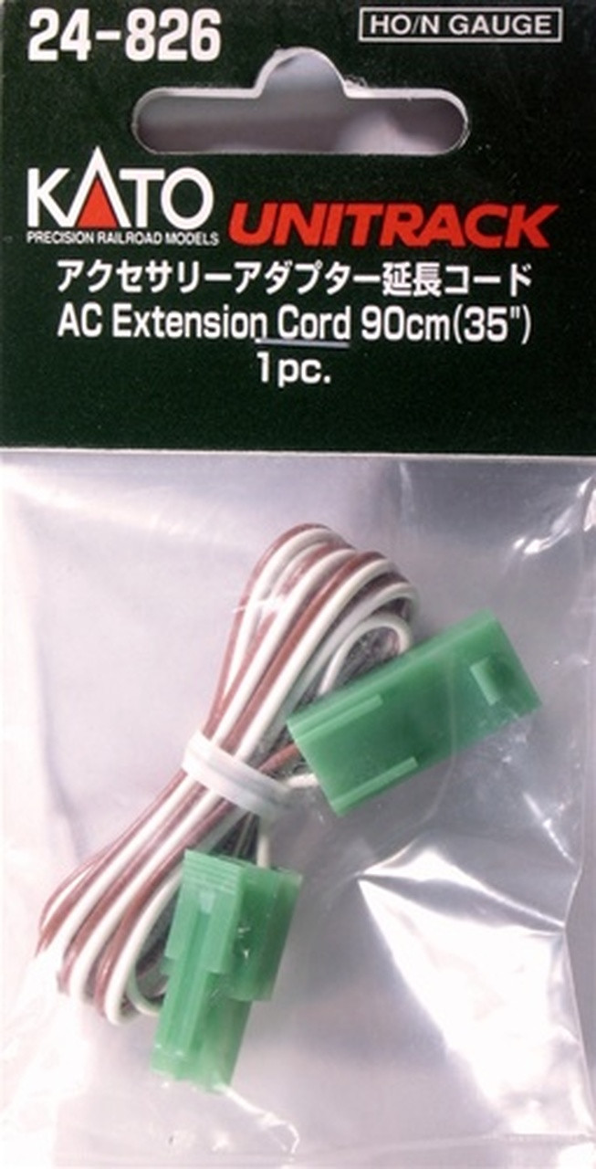 Kato ~ HO / N Scale ~ UniTrack 3-Way Extension Cord ~ (1 pc) ~ 24-827 ...