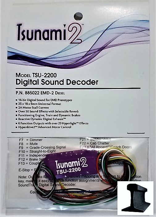 Soundtraxx Tsunami 2 ~ TSU-2200 (EMD-2) Diesel Sound Decoder ~ 885022 ...