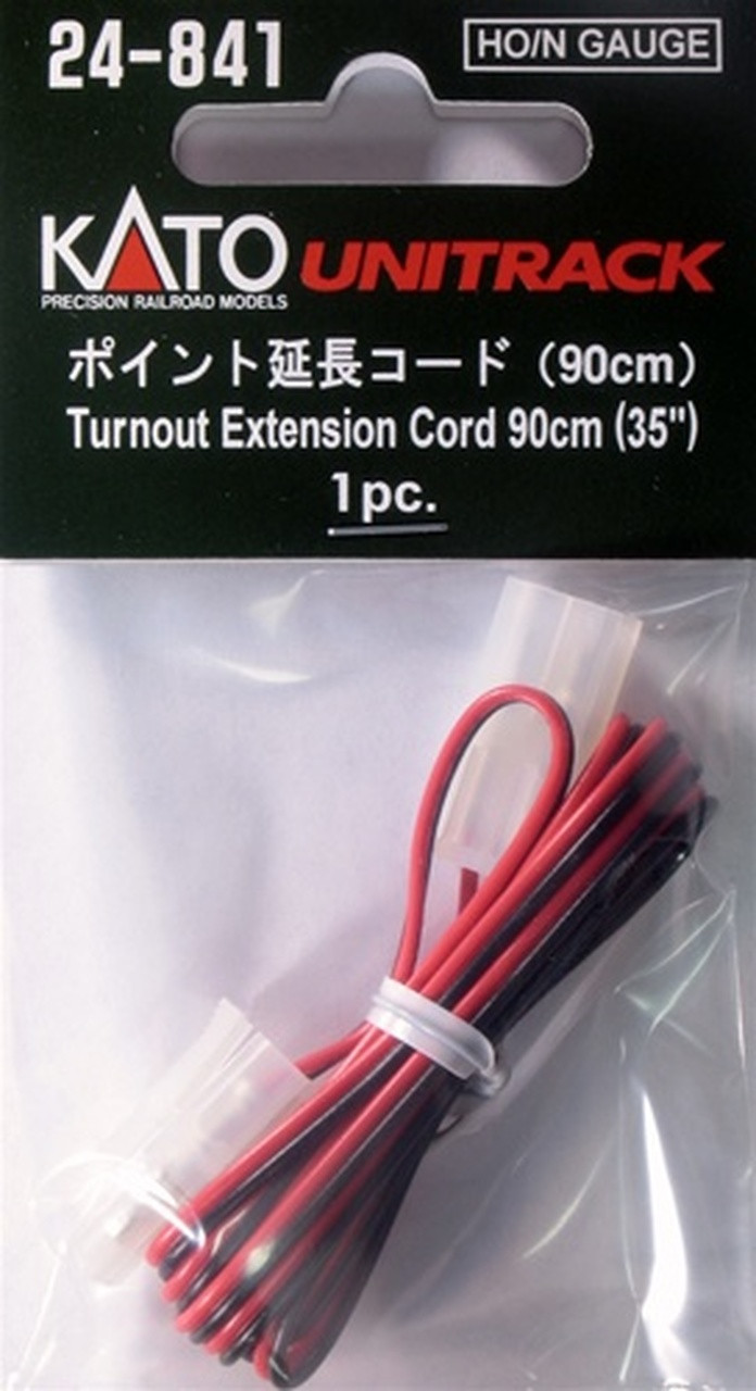 Kato ~ HO / N scale ~ UniTrack Turnout Extention Cord ~ (1 pc) ~ 24-841 ...