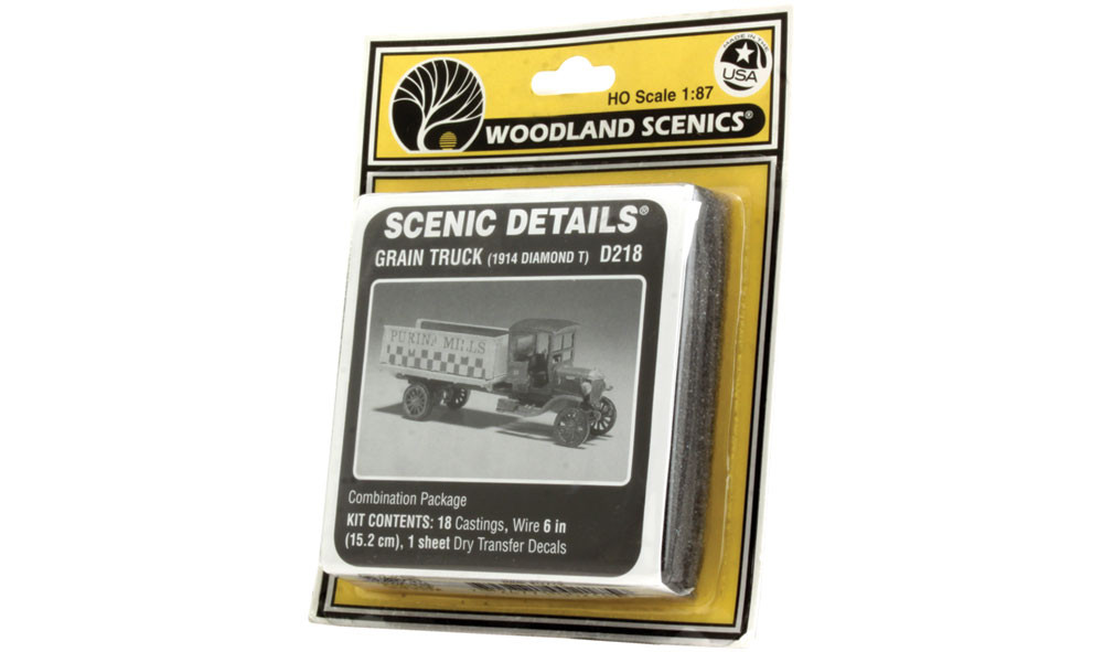 Woodland Scenics ~ HO Scale Vehicle ~ Grain Truck Kit (1914 Diamond T ...