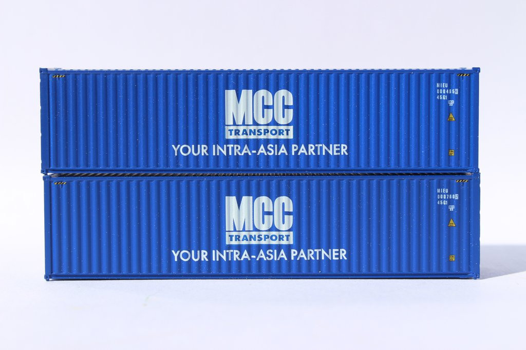 Jacksonville Terminal JTC ~ N Scale ~ 40' High Cube Containers, MCC ...